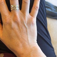 Girl's Gold Flower Ring, Girls Flower Birthstone Ring, Teen Girls Gold ...