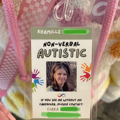 Picture Communication Board Keyring Cards Communication Cards for Non ...