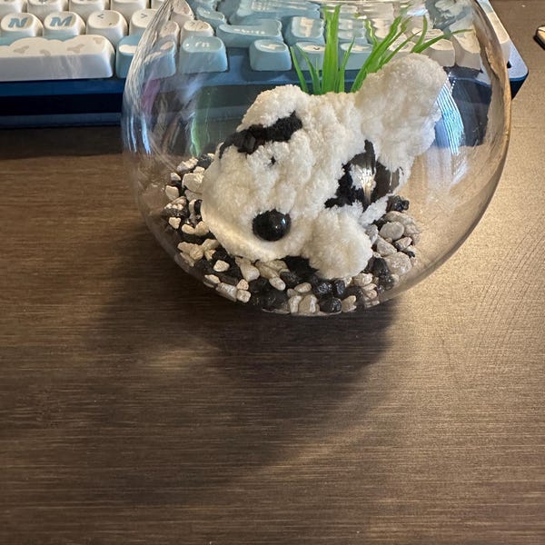 Crochet Forever Fish Friend, Crochet Fish Bowl, Crochet Pet Fish ...