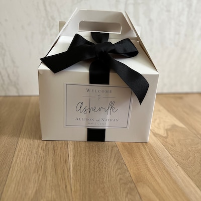Initials Logo Wedding Welcome Boxes Hotel Welcome Box Out of Town Gifts ...