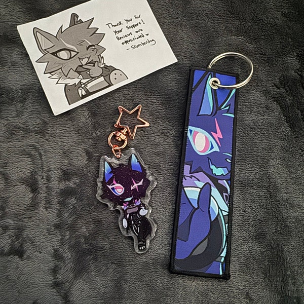 Wolf High Wire 2.5/6.3cm Double Sided Acrylic Charms - Etsy