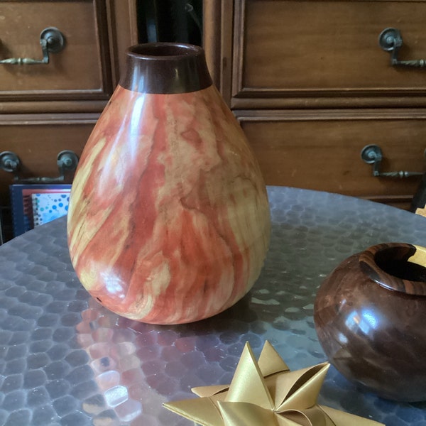 Black Walnut Bark-edge G Bowl 15576 Made by Smithsonian Artist, David ...