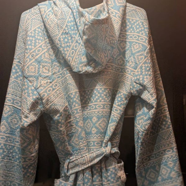 Evil Eye Bathrobe, Turkish Towel Robe, Beach Kimono, Bridal Robes ...