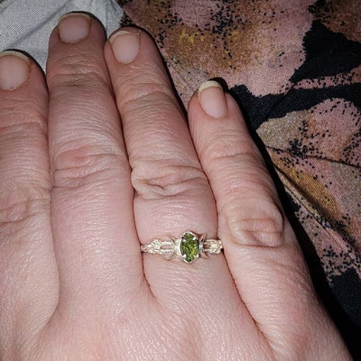 Natural Raw Moldavite Ring, Sterling Silver Rings , Moldavite Gemstone ...