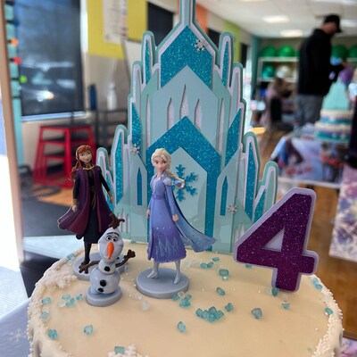 Frozen Castle Cake Topper or Cakecup Tower Stand Frozen Cake Topper ...