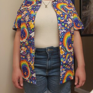LGBT Pride Button up Shirt - Etsy