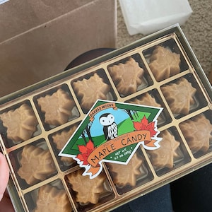 Maple Candy - Gold Gift Box of 15 Maple Leaf Candies - Free Shipping - Etsy