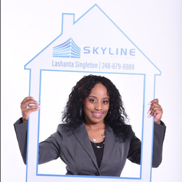 Real Estate Marketing Photo Booth Props | Realtor Selfie Frame ...