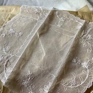 Nottingham Lace Handkerchief - Etsy