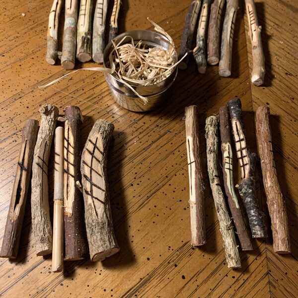 DIY Celtic Ogham Staves Set: 20 British Woods for Pagan Rituals - Etsy UK