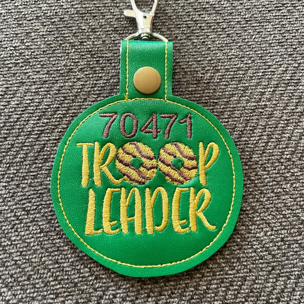 Embroidered Squad Monogram, Personalized Name/initail/letter Keychain ...