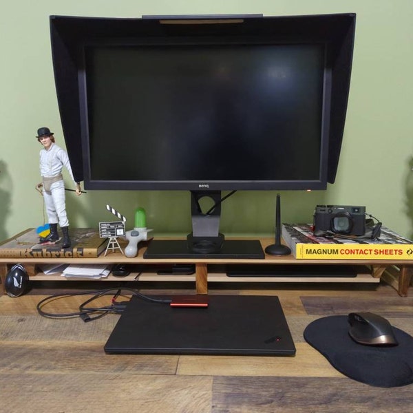 Solid Wood Walnut Laptop Stand for Desk. Oil and Wax Finish. 13-16 ...