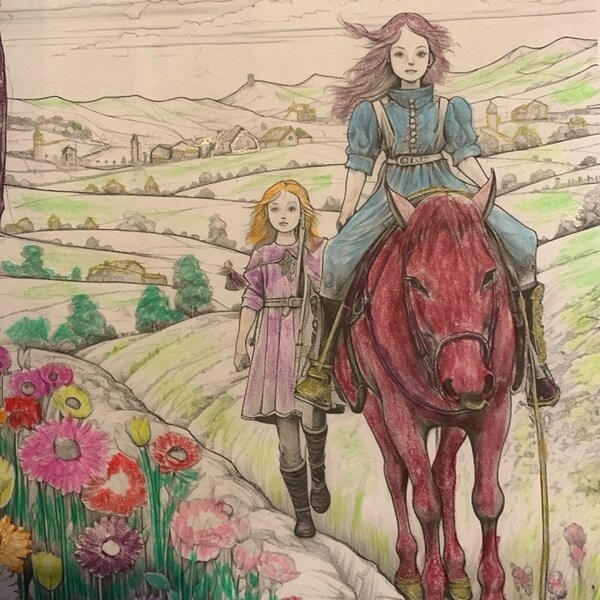 30 Girls With A Bow-grayscale Coloring Pages for Adults & Kids, Girl ...