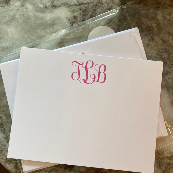 Monogram Stationery Set Personalized Stationary Monogrammed Stationery ...