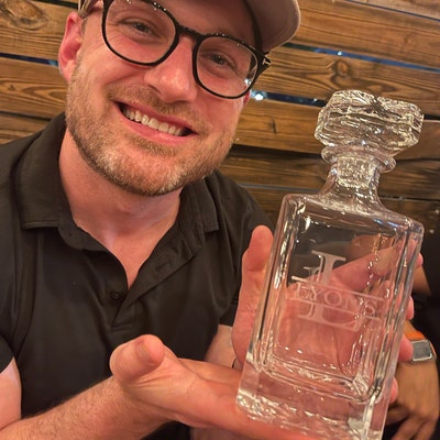 Personalized Barware Collection Set Initial Monogram Bar Theme Design ...