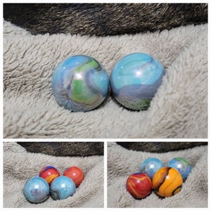 Set of 5 or 10 serpent Mega Marble Glass Marbles 5/8 16mm | Etsy