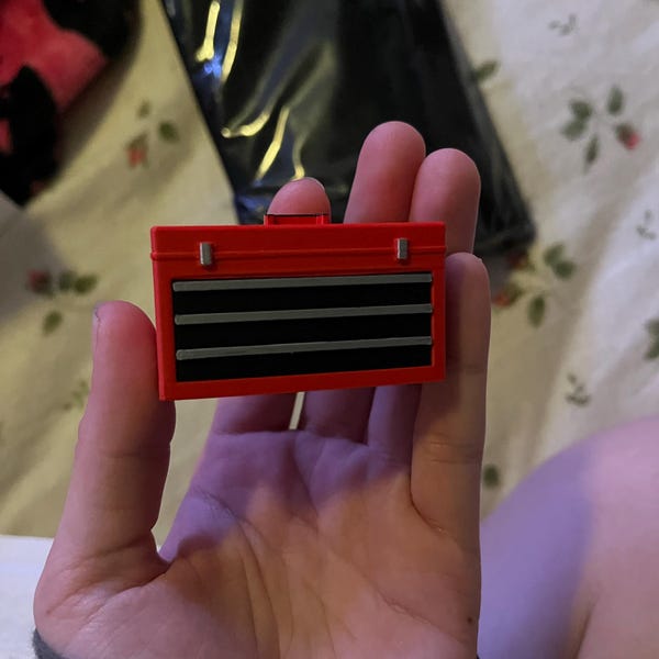 Miniature Tool Box With Simulated Drawers - Etsy
