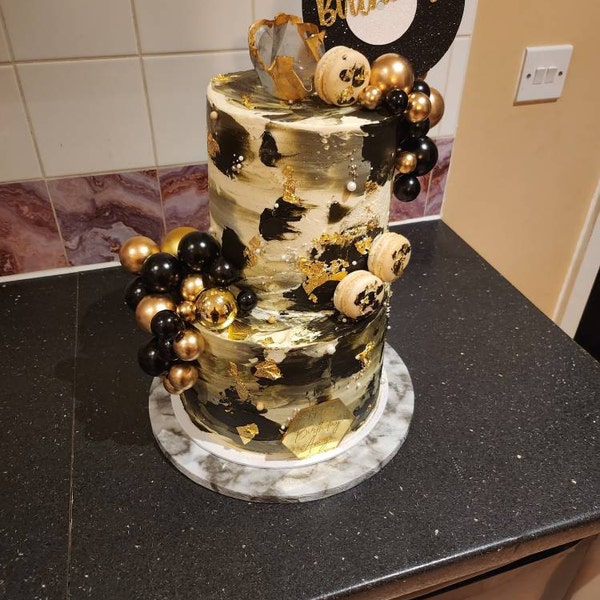 Vinyl Record Theme Cake Topper - Personalised - Etsy