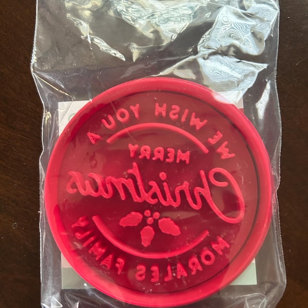 Personalized Cookie Cutter for Christmas, Stamp With Family Name ...