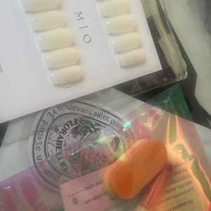 3D Y2K Aurora Mermaid Press on Nails, Aura Seashell With Pearl Reusable ...