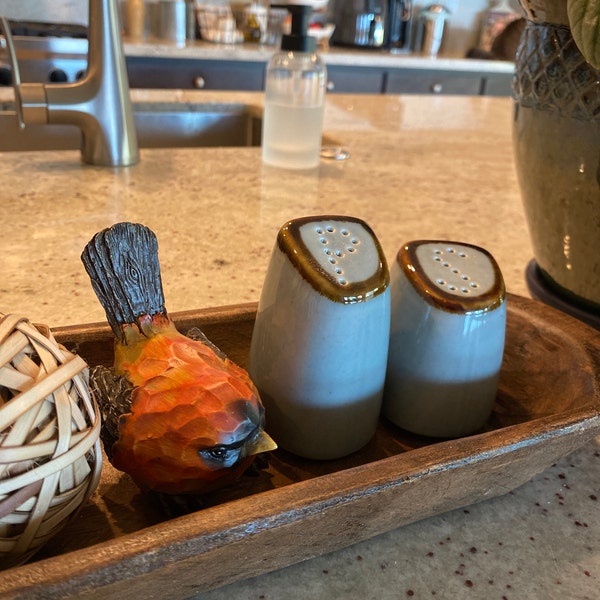 Glazed Ceramic Salt and Pepper Shakers - Etsy