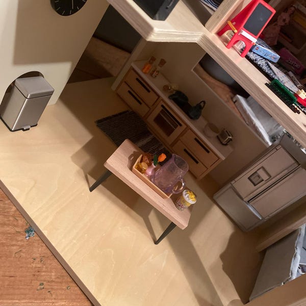 Adelaide Scoop Arm Sofa | Pearl White | Macy Mae 1:12 Scale Miniature ...