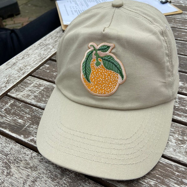 Clementine Embroidered Iron-on Patch | Nature Patch | Orange Patch ...