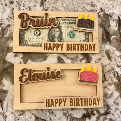 Personalized Birthday Money Holder, Birthday Money Box, Kids Birthday ...