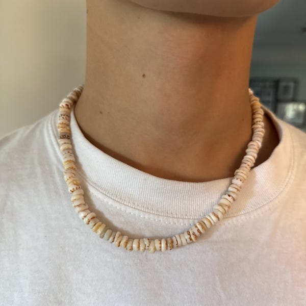 Nassa Shell Long Lei Necklace - 1, 2, 3, 4, 5 or 6 Strands About 56 ...
