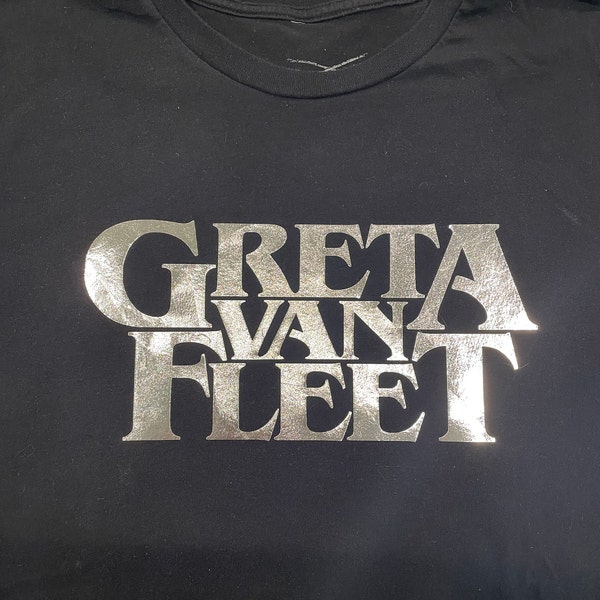 Greta Van Fleet Iron on Foil Metallic Vinyls. Apply Yourself. Customise ...