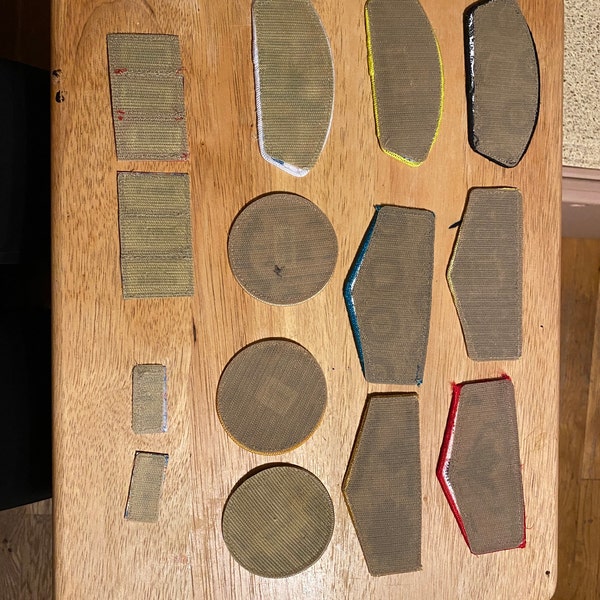 Tan Sew-on VELCRO® Brand Set for Attaching Patches to Leader Uniform ...