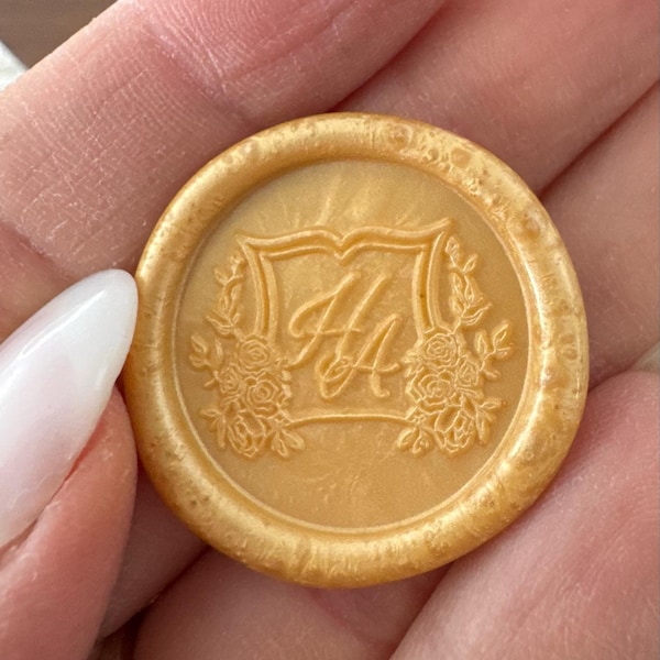 Custom Wax Seal Logo Stickers,40+ Logo Series Designs,handmade Self ...