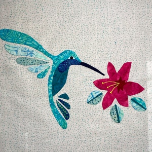 Hummingbird Applique PDF Pattern Suitable for All Skill Levels - Etsy