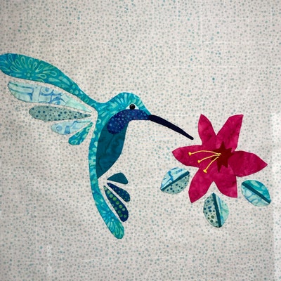 Hummingbird Applique PDF Pattern Suitable for All Skill Levels - Etsy