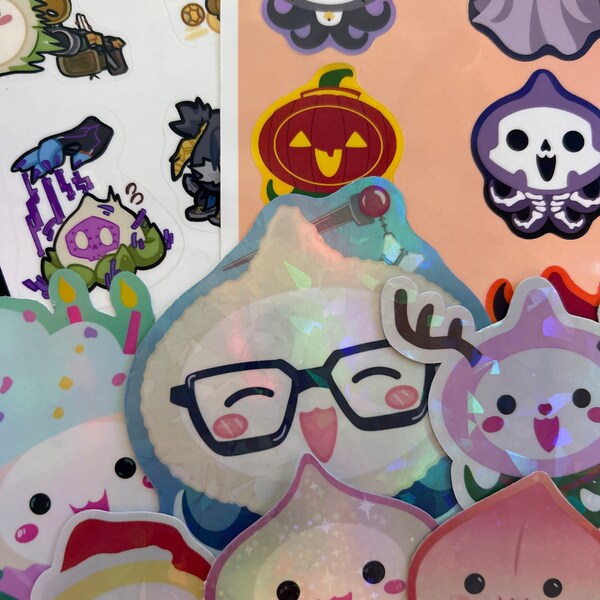 Overwatch Pachimari Pixel Waterproof Holographic Vinyl Sticker Decal - Etsy