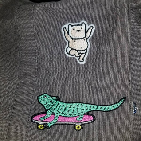 Buff Baby Finn - Iron on Adventure Time Patch - Etsy UK