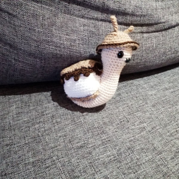 Smores Snail Crochet Pattern Amigurumi, Food Animal Crochet Snail ...