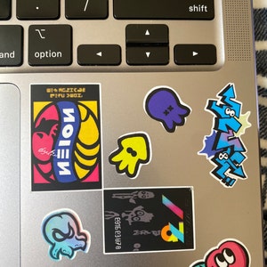 Splatoon Stickers Splatoon Inspired Fan-art Badge Stickers - Etsy