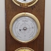 Tabic Solid Brass Barometer With Built in Hygrometer and Thermometer ...