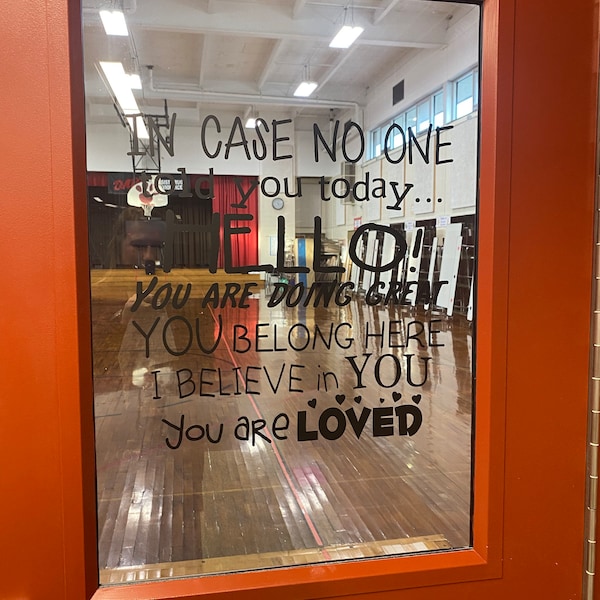 Classroom Door Decal Decor Positive Affirmations in Case No One Told ...