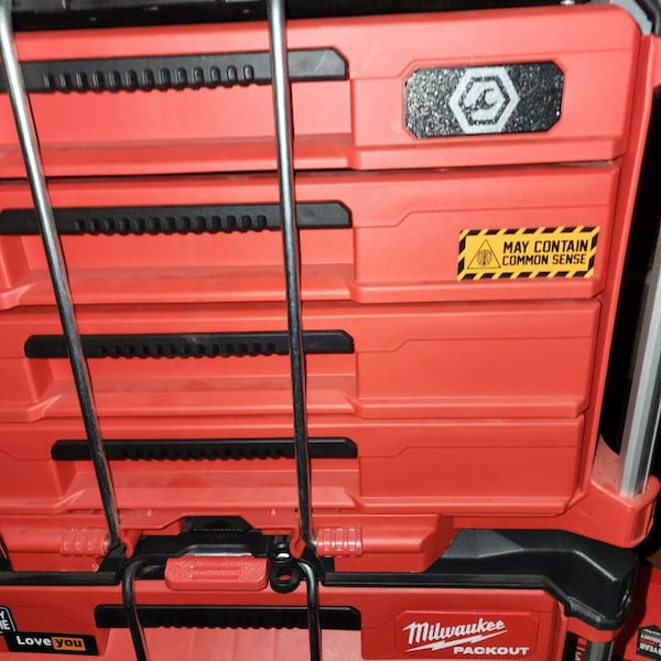 Milwaukee Packout Toolbox Lid Bit Storage, Packout Mods, Packout Bit ...