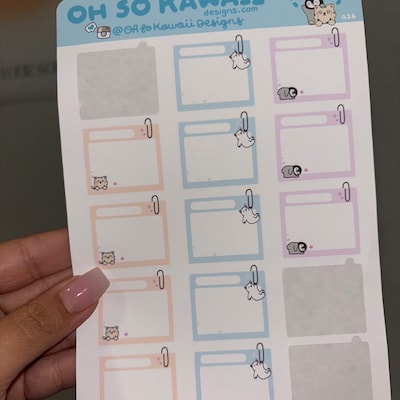 Kawaii Work Schedule Planner Stickers Work Schedule Sticker Work Script ...