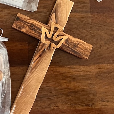Personalized Olive Wood Comfort Cross Hand-held Palm Praying - Etsy