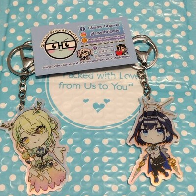 Hololive Council Acrylic Keychains Limited Stock 3 Across - Etsy