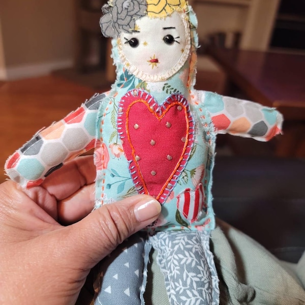 Fabric Art Pocket Doll: DIY Sewing Pattern (PDF Digital Download) - Etsy