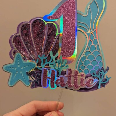 Candy Birthday Two Sweet 3D Cake Topper With Shaker DIGITAL SVG File - Etsy