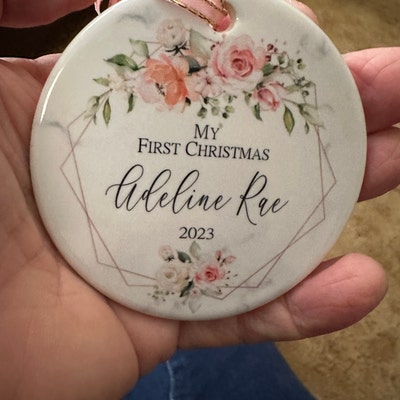 Baby's First Christmas Ornament My First Christmas New Baby Gift ...
