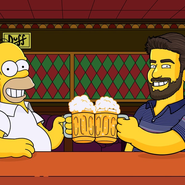 Simpsons Custom Portrait, Simpsons Bar, Simpsons Family Portrait ...