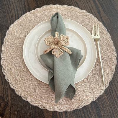 Butterfly Napkin Ring, Iraca Straw Napkin Ring, Handmade From Colombia ...