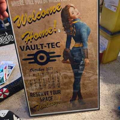 October 2077 Vault Tec Pin up Style Original Artwork 11x17 Inches ...